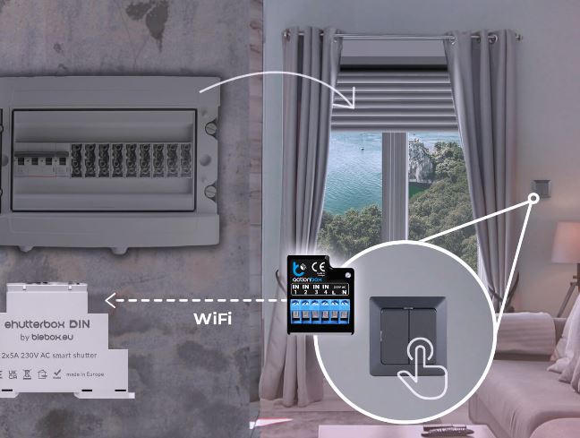 blebox - shutterBox - modul za okenske rolete, senčila | Krmilniki, stikala, senzorji
